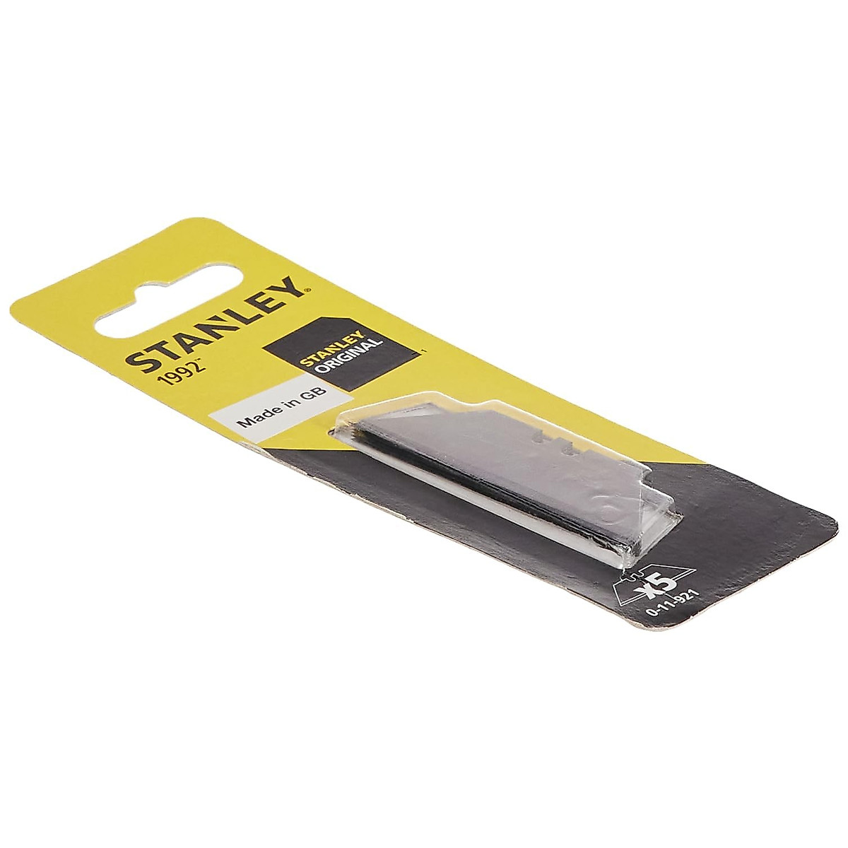Stanley 0-11-921 Knife Blade "1992" unperforated (5 Piece), Silver