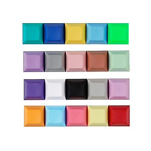 Mechkeeb 24 pcs DSA Profile Blank 1u Keycap 1.3mm PBT for MX Switches Keyboard Replacement Keycaps