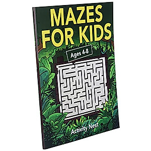Mazes For Kids Ages 4-8: Maze Activity Book | 4-6, 6-8 | Workbook for Games, Puzzles, and Problem-Solving