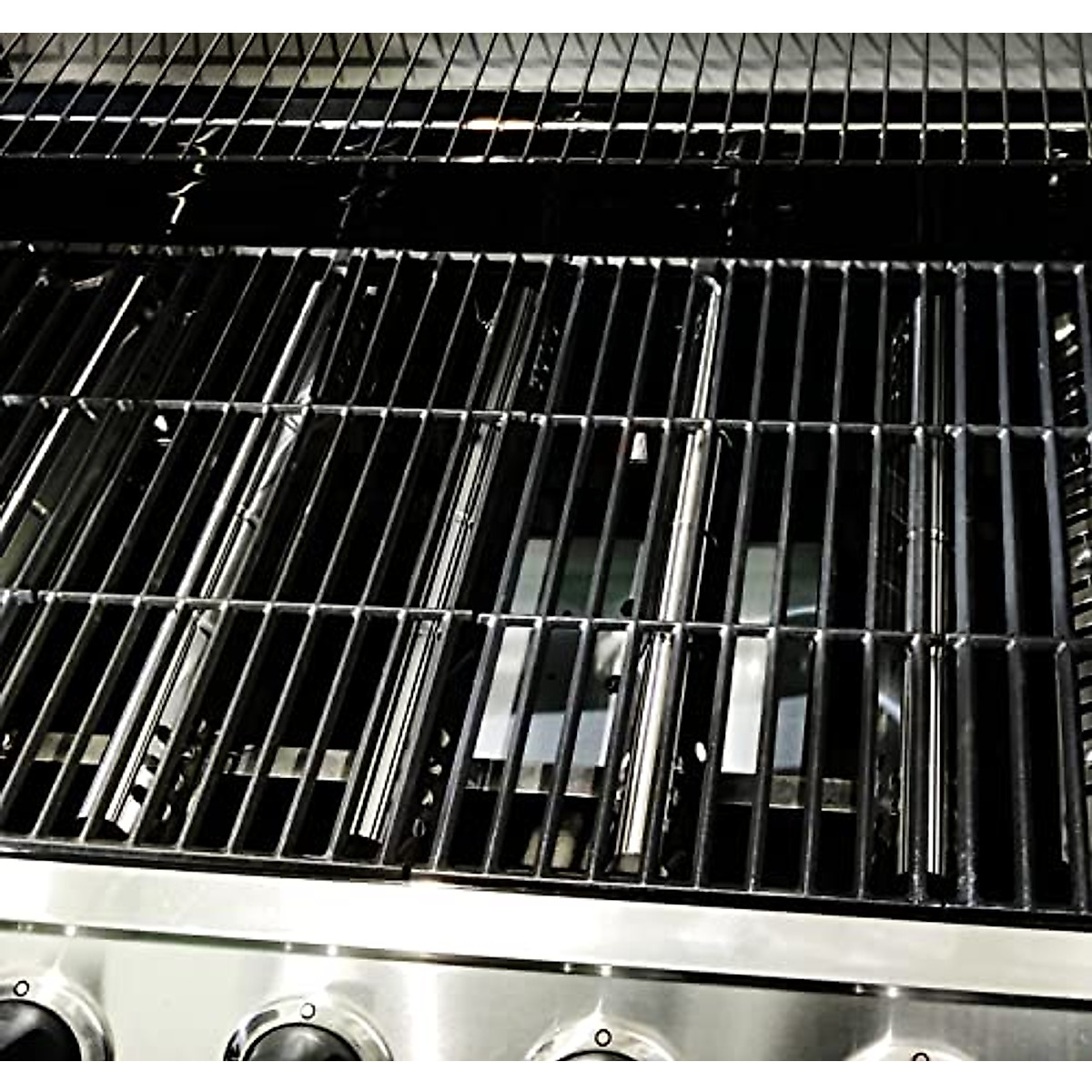 Uniflasy 18.7" Cooking Grates for Weber Genesis II 400 and Genesis II LX 400 Series Gas Grills, Genesis ll LX E-440/S-440, S-410/E-410 Grill Grate Replacement Parts for Weber 66089 66097, Cast Iron