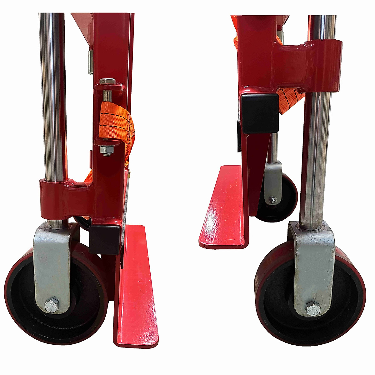 Pake Handling Tools - Premium Hydraulic Furniture Mover Equipment Mover Crate Mover (Set of 2)- Heavy Duty Moving Dolly- 4400 lbs Capacity, 24" L x 16.5" W x 37.75" H, Max. Lift Height 8"