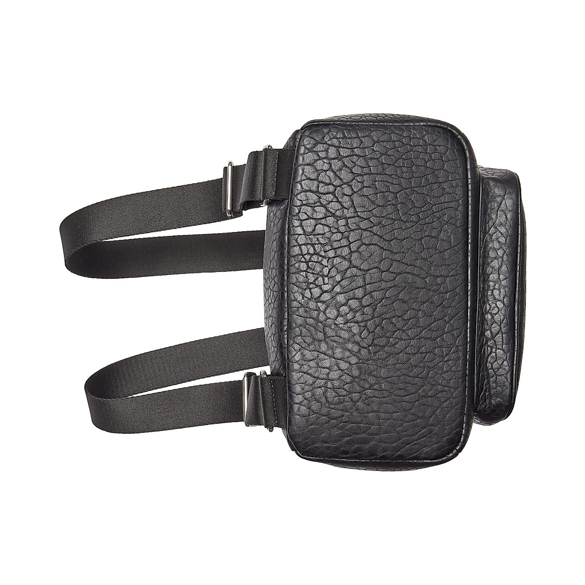 DKNY Women's Abby Backpack Bag, Black/Silver, Large