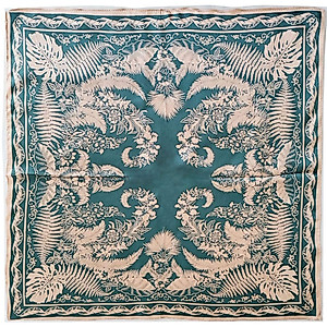 FONYVE 100% Mulberry Silk Scarfs for Women - Lightweight Square Satin Head For Hair for Sleeping 21" x 21", Small