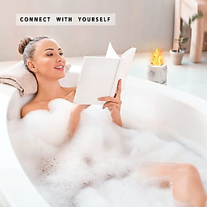 The-Fire Tabletop Fire Pit - Small Fire Pit - Smores Maker Tabletop Indoor Outdoor Featuring Dual Flame Marble Effect Mini Personal Fireplace for Indoor & Garden