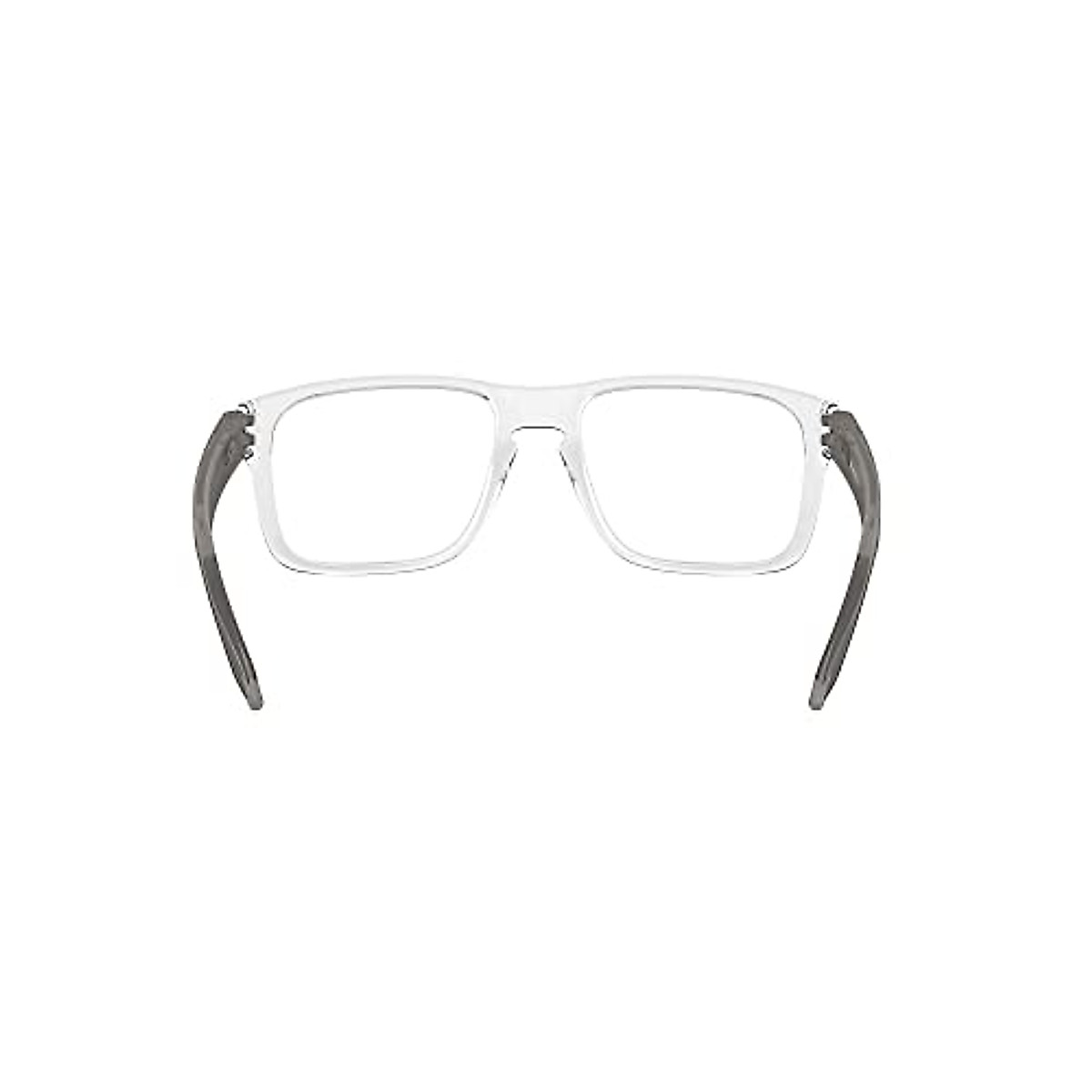 Oakley Men's Ox8156 Holbrook Rx Square Prescription Eyeglass Frames, Polished Clear/Demo Lens, 56 mm