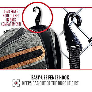 Franklin Sports Baseball + Softball Bag - MLB Traveler Elite Sport Equipment Backpack - Adult + Youth Bat Bag - Fits Cleats, Bats + Helmet - Gray