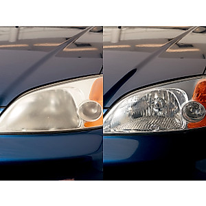 3M Ultra Headlight Restoration Kit, Contains Masking Tape, Light Sanding Discs, Wax Protectant and More, Use on Plastic Lenses Headlights, Taillights and More, Easy Heavy-Duty Restoration (39195)