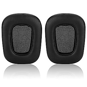 Jecobb Tiamat V2 Earpads, Replacement Ear Cushion Cover with Protein Leather & Memory Foam for Razer Tiamat V2 Headset ONLY (Black)