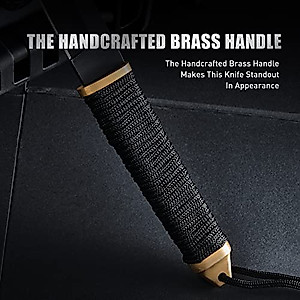 Leopcito 11.5" Japanese Fixed Blade Tactical Knives with Sheath, Stainless Steel Black Survival Hunting Bushcraft Full Tang Tanto Knife with Paracord Handle for Camping, Adventure, EDC, C101BK