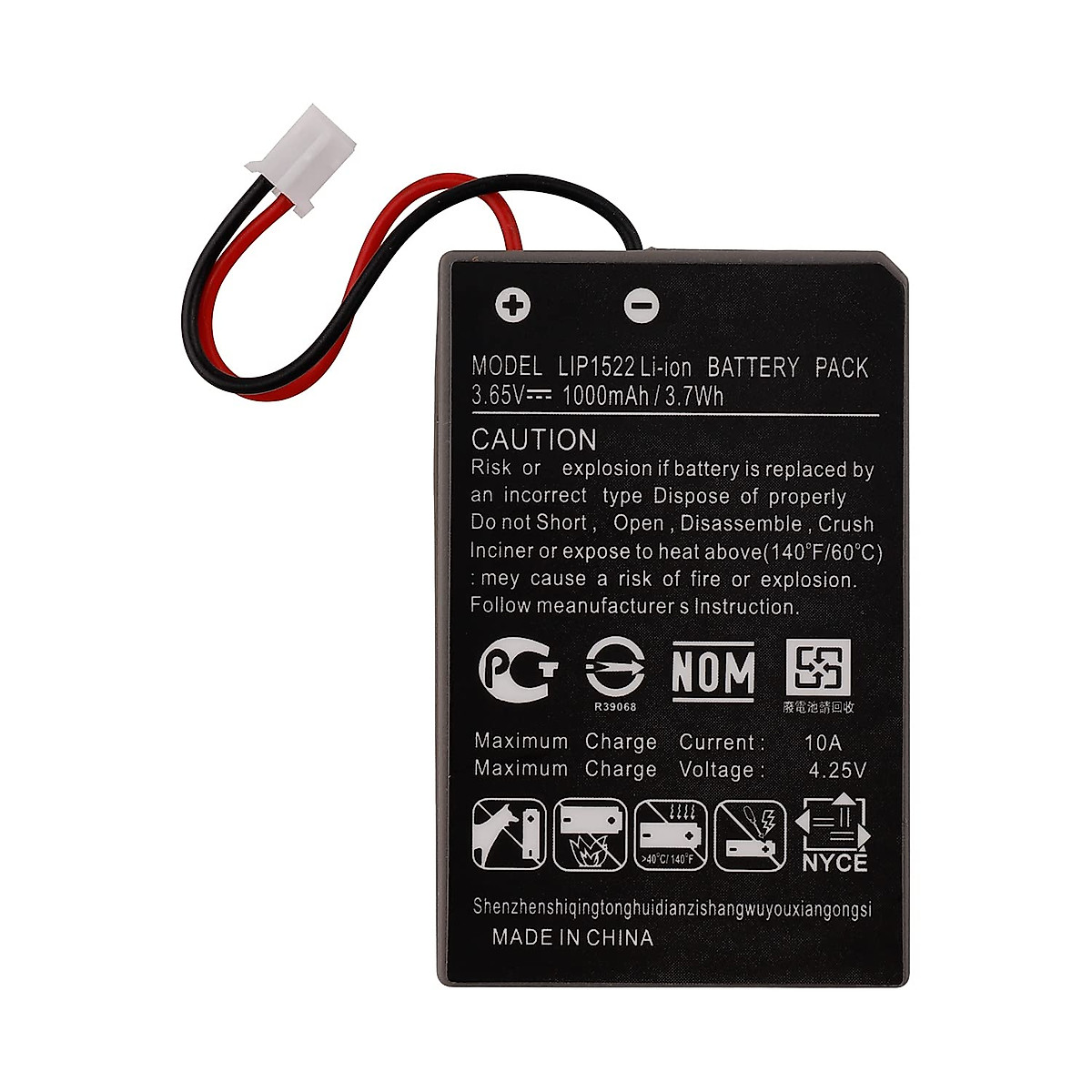 Duotipa Battery lip1522 Compatible with Sony PS4 4 Controller with Repair Tool Kit (Big Plug)
