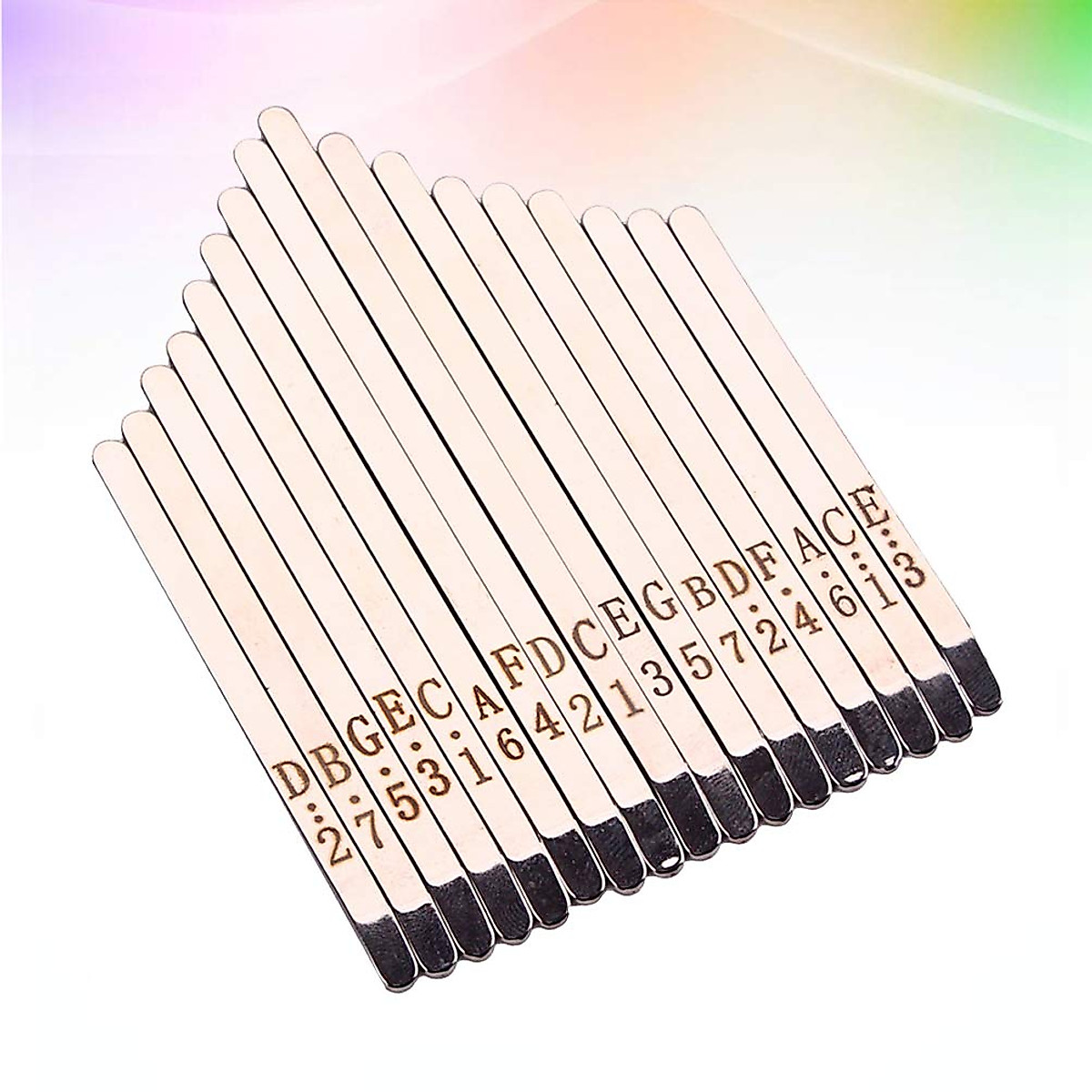 1 Set Thumb Piano Keys Thumb Piano 17 Keys Parts Accessories Kalimba Note Keys Thumb Piano Replacement Keys 17 Key Replacement Kit Kalimba Parts The Piano Music Making Tools