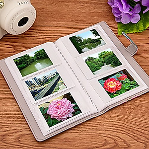 Sunmns Flower Wallet PU Leather Photo Album Compatible with Fujifilm Instax Mini 12 11 9 8 90 26 7s Instant Camera Film, Polaroid Snap Zip Z2300 PIC-300 Film (Retro Floral)