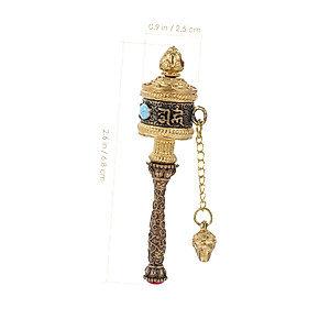 Hand Prayer Wheel Traditional Prayer Wheel Home Religious Ornament Unique Prayer Wheel Blessing Prayer Wheel Religious Decor Creative Prayer Wheel Prayer Wheel Decor