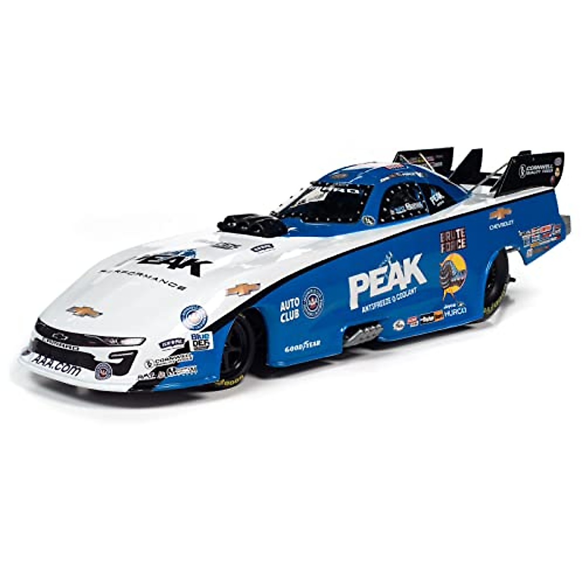 Auto World 2021 John Force Peak Funny Car 1:24 Scale Diecast