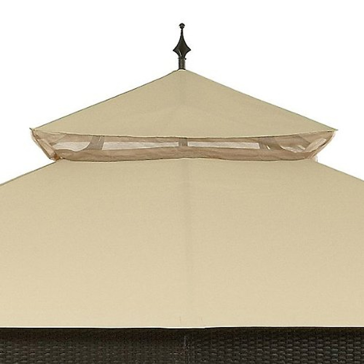 Garden Winds Cindy Crawford Wicker Gazebo Replacement Canopy Top Cover - RipLock 350