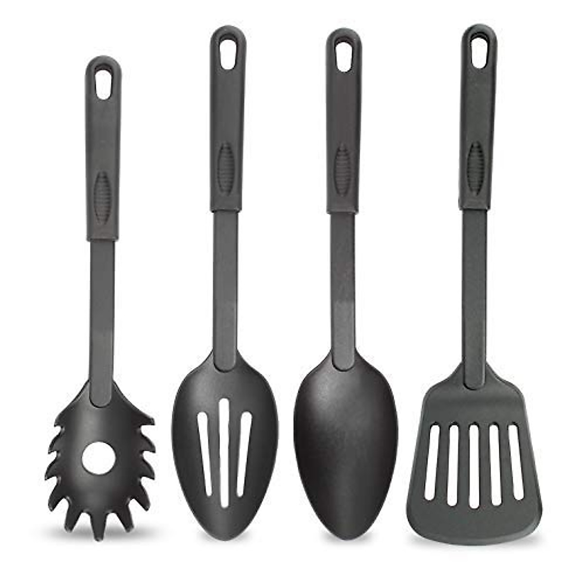 GINSU Kiso® Dishwasher Safe and Always Sharp, 18 Piece Black Knife Set with Black Block