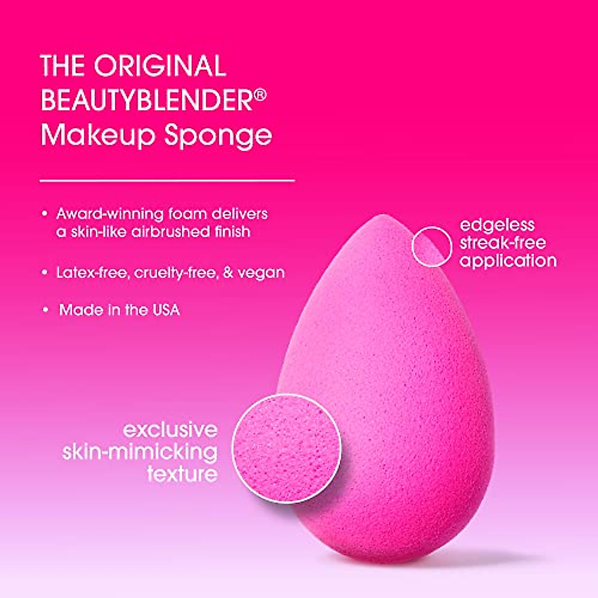 beautyblender Discovery Kit - Makeup Sponge & Makeup Sponge Cleaner, Portable Protection Case, Professional Blending Application, Vegan & Cruelty Free, Made in the USA