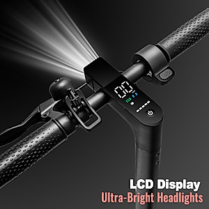 Electric Scooter for Adults and Kids Quick Folding IPX5 15.5 mph Max Speed 28 Miles Long-Range Battery with 350W Motor E-Scooter for Commuter (Black)