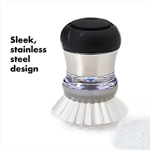 OXO SteeL Soap Dispensing Palm Brush