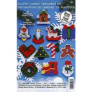 Tobin Country Christmas Plastic Canvas Ornament Kit, Original