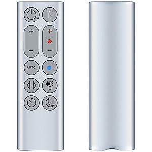 Replacement HP04 HP05 HP06 HP09 Fan Remote Control for Dyson Pure Hot + Cool Heater Fan Air Purifying/Heater（Color: Silver）