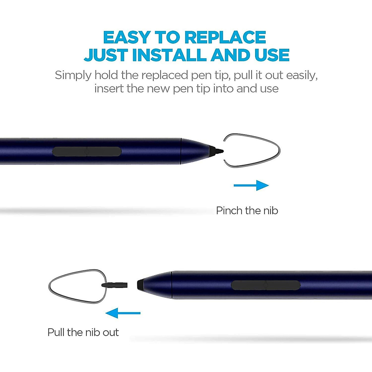 ﻿Stylus Pen for HP Pavilion x360 11m-ad0 14M-ba0 14-cd0 15-br0; HP Envy x360 15-bp0 15-bq0, x360 15-cn0, X2 12-e0xx,X2 12g0xx ; HP Spectre x360 13-ac0xx 15-blxxx (Blue)