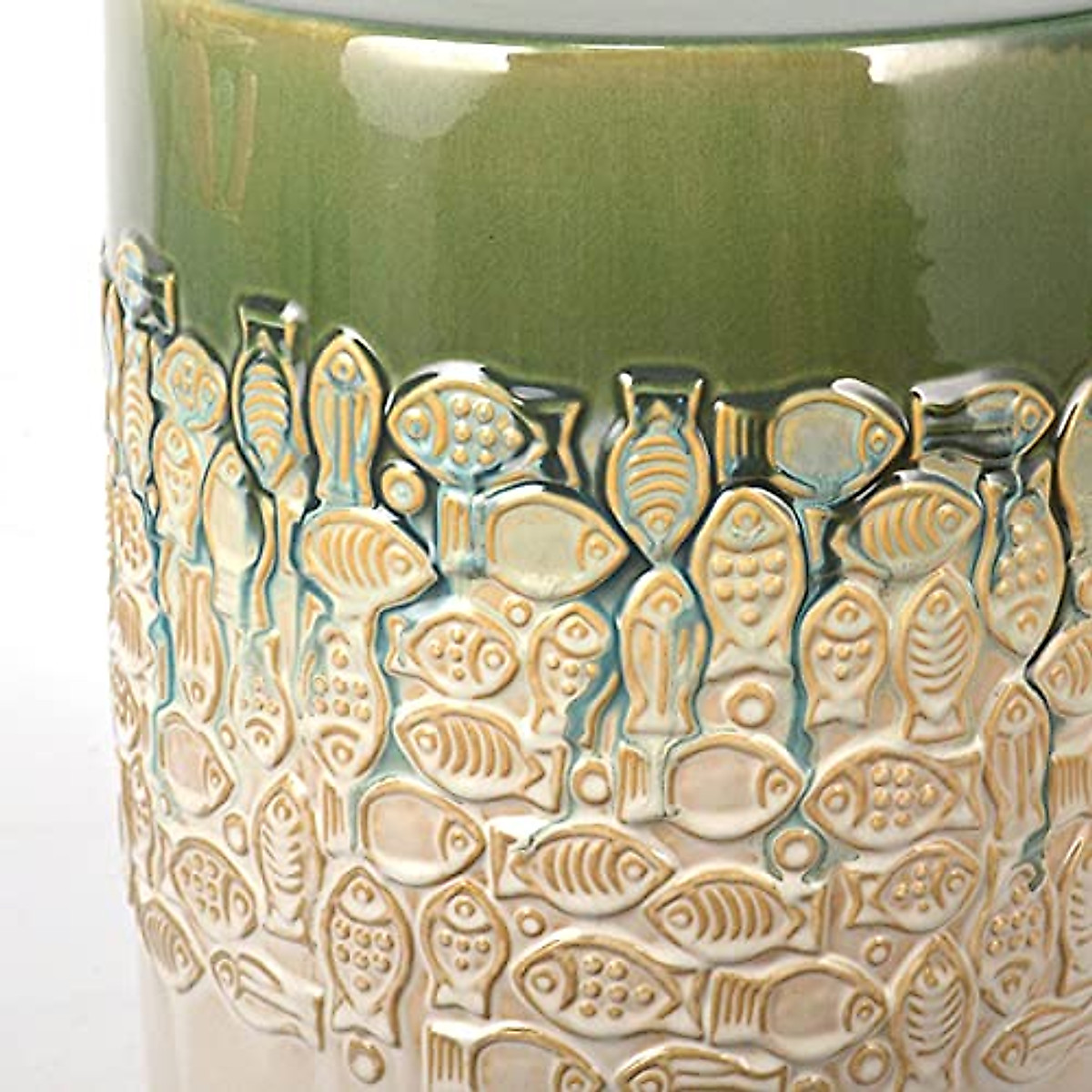 JCAKES Modern and Simple Ceramic Stools, Antique Ceramic Drum Stools with Furnishings, and Rich Stools Every Year. (Size : B)