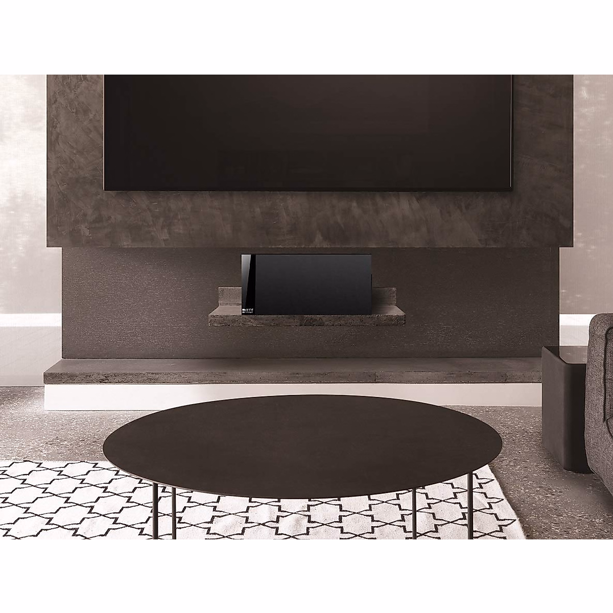 KEF T101CWH Center Channel Speaker - White (Single)