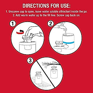 Catchmaster Fly Trap Bundle, Fly Ribbon 20-Pack & Outdoor Fly Jar, for Garage, Backyard, Pool, Patio & Camping