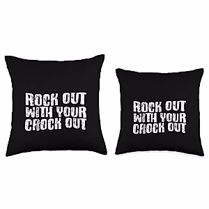 Chef FH Rock Out with Your Crock Out-Throw Pillow, 16x16, Multicolor