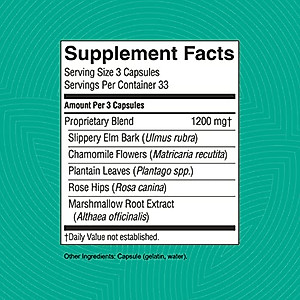 Nature's Sunshine Intestinal Soothe and Build 100 Capsules