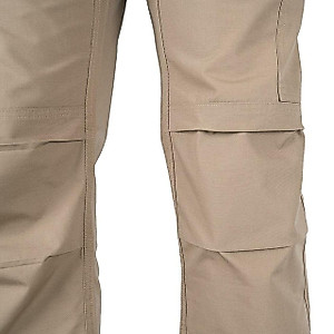 LAPG Men's Core Cargo Tactical Pants, Stretch Waistband, Lightweight & Durable Ripstop CCW Cargo Pants for Men, Coyote Brown, Size 32 x 30