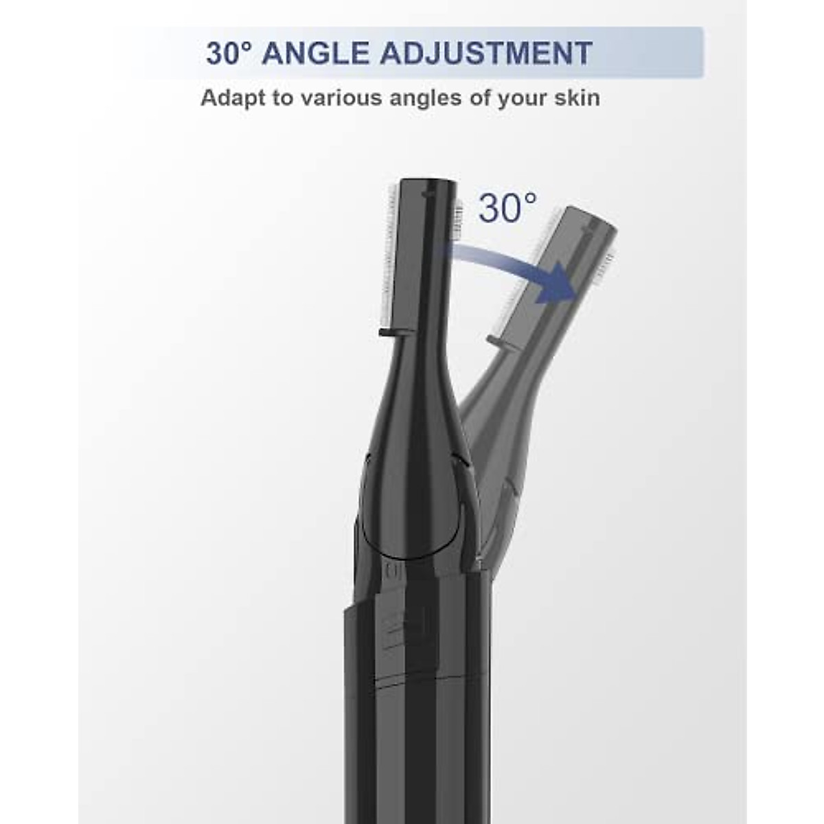 GAERUO Electric Eyebrow Trimmer, Painless Portable Eyebrow Shaper Trimmer Kit for Women Men, Eyebrow Hair Trimmer with Battery for Face Lips Armpit Leg Body