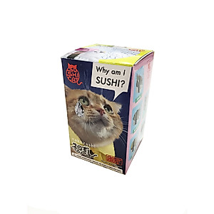 Sushi Cat Clever Idiots Nekozushi Keychain - Blind Box Includes 1 of 5 Collectable Figurines - Features a Detachable Keyring (Version 1)