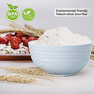 Homestockplus Cereal Bowls 24 OZ Microwave and Dishwasher Safe Bowl BPA-Free Eco-Friendly Bowl Sets Mixed Color for Cereal, Salad, Soup, Rice[Set of 8]