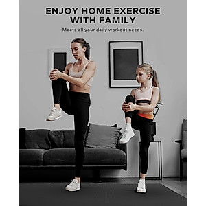 HAPBEAR Extra Large Exercise Mat-9'x6'x8mm(1/3 inch), Non-Slip, Ultra Durable, Thick Workout Mats for Home Gym Flooring Cardio, Yoga Mats for Fitness, High-Density Exercise Mat, Shoes-Friendly