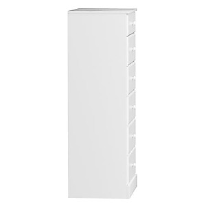 Prepac Astrid Tall White Dresser: 16.5"D x 19.75"W x 50"H, 6-Drawer Chest for Bedroom by Prepac - Perfect Chest of Drawers for Ample Storage