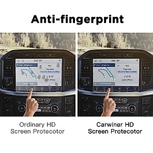 Carwiner Screen Protector for 2021-2024 Ford F-150 12In Navigation Display Tempered Glass F150 SYNC4 Touchscreen Protector Accessories (HD)