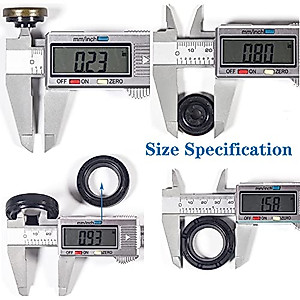 VS50493R Engine Valve Cover Gasket Set & Gasket Maker(650º F) Compatiable & With 94-02 Honda Accord EX LX DX SE Odyssey/97-99 Acura CL / 98-99 Isuzu Oasis 2.2L 2.3L valve cover gasket