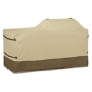 Classic Accessories Veranda Water-Resistant BBQ Grill Cover for 98 Inch Island with Left or Right Grill Head