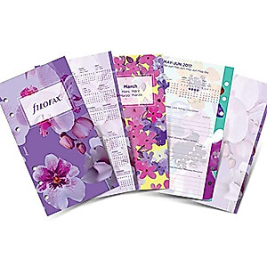 Filofax Personal Floral Illustrated 2020 Diary Refill Pack