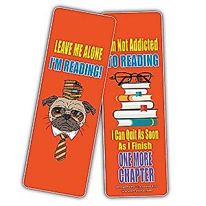 Reading Bookmarks for Books (30-Pack) - Modern Book Lover Bookmarker Cards Party Favors - Premium Quality Gifts Stocking Stuffers for Men Women Adults Teens Kids Boys Girls