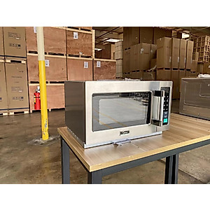 Commercial Microwave Oven NSF Certified Countertop 110V, 1000W, Capacity 1.3 Cuft Heavy duty for restaurant, 1034N1A