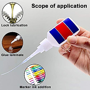 PAGOW Glue Micro Tips, 100 PCS Precision Micro-Tips, Glue Extender Applicator for Dispensing Adhesive Dispensers Crafting, Great Work with CA Building Stick, Handmade Craft Tissue Model Projects