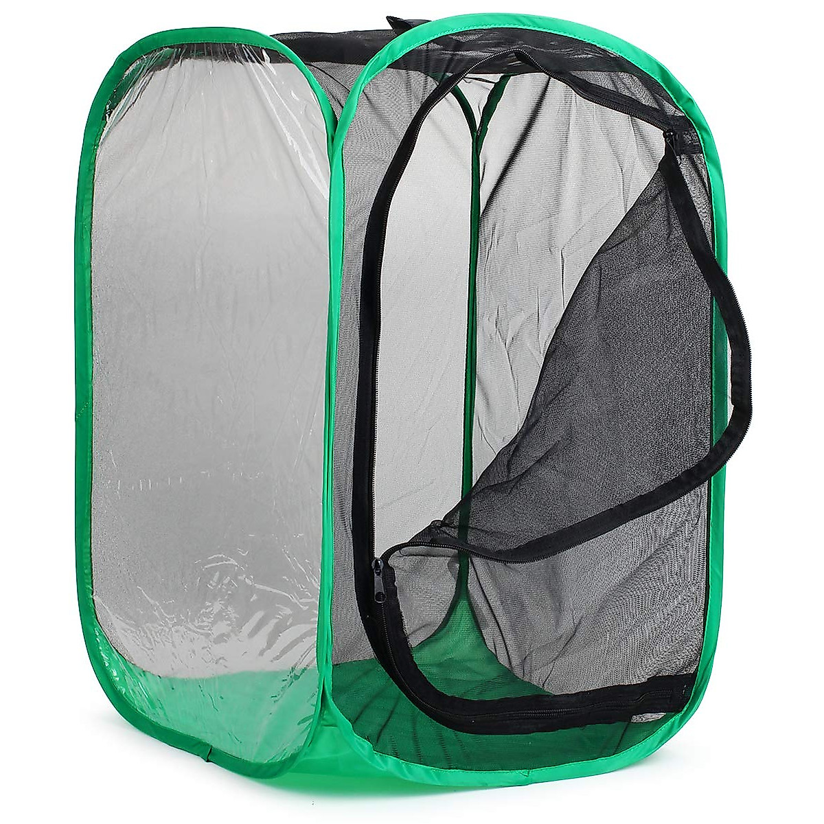 RESTCLOUD 36" Large Monarch Butterfly Habitat, Giant Collapsible Insect Mesh Cage Terrarium Pop-up 24 x 24 x 36 Inches