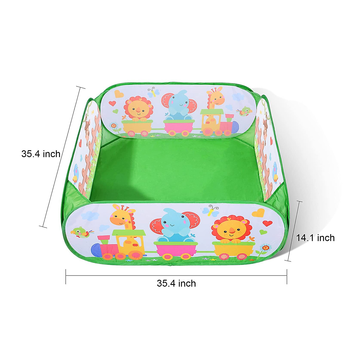 BEESTECH Toddler Ball Pit, Large Pop Up Animal Ball Pits, Play Tent for Babies Toddlers Boy Girls 1, 2, 3 Years Old, Indoor Outdoor Play(Balls Not Included)