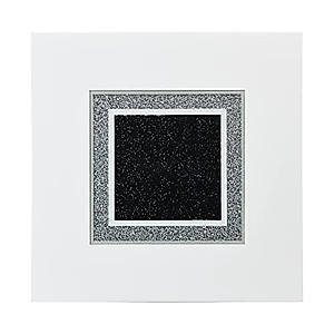 Acme Furniture Square Counter Height Table, White and Black