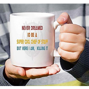 Staff Member Gift - Killing It - Grey Multicolor Unisex Sweat - Ideal Chief Of Staff 11 Oz White Ceramic Coffee Mug