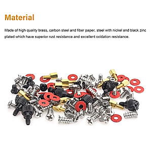 Powlankou PC Computer Screws Standoffs Kit for Hard Drive Computer Case Motherboard Fan Power Graphics