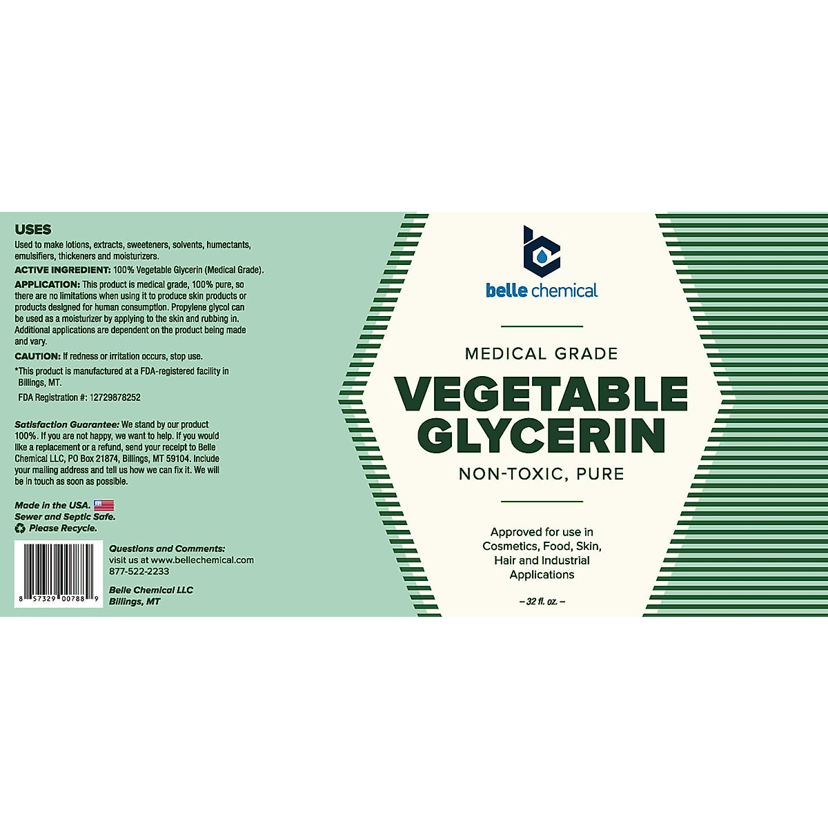 Medical Grade Vegetable Glycerin - Non-Toxic, 100% Pure
